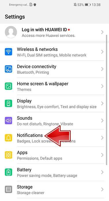 How To Set Up Notifications Settings In HUAWEI P40 Lite E? - MobileSum ...