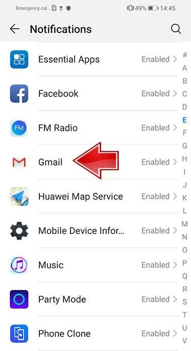 How To Set Up Notifications Settings In HUAWEI P40 Lite E? - MobileSum ...
